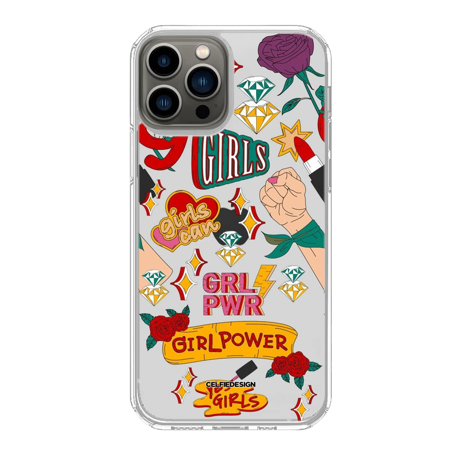 Buy Macmerise Sk Girl Power Silicone Back Cover For Apple Iphone 14 Pro